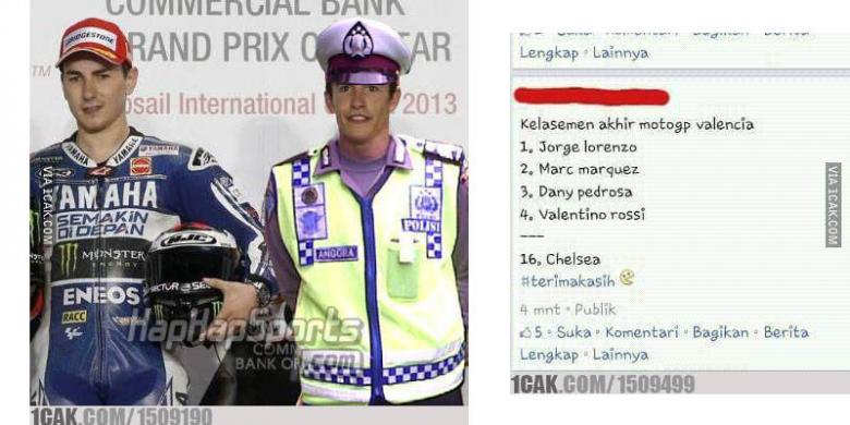 Ini Meme Kocak Sindir Kemesraan Lorenzo-Marquez - Tribunlampung.co.id